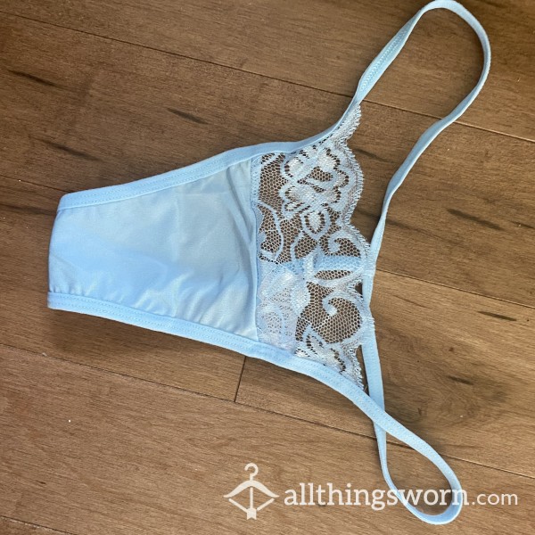 Baby Blue Pastel GString Thong