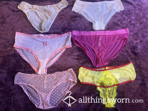 Daily Wear Mesh Panties With Cotton Gusset