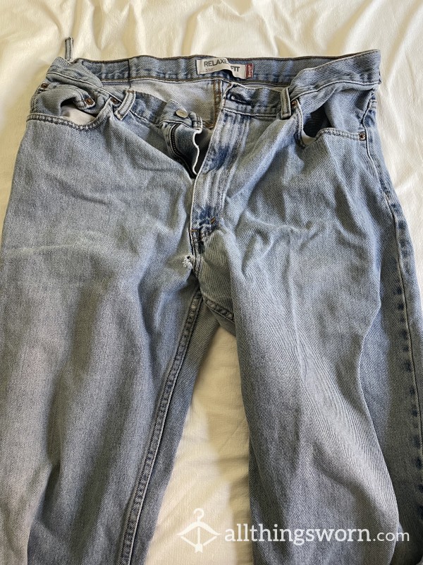 Extremely Worn Ripped Jeans