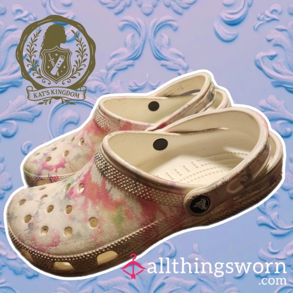 Filthy Splatter TieDye Crocs US 9