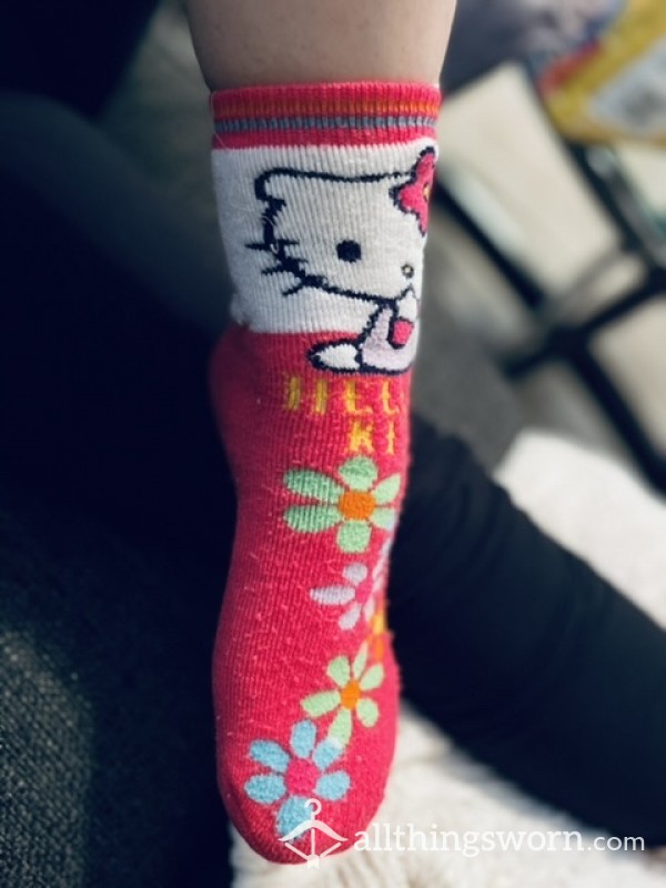 Hello Kitty Fuzzy Socks