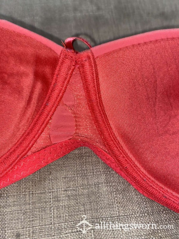 Red Lace Push Up Bra