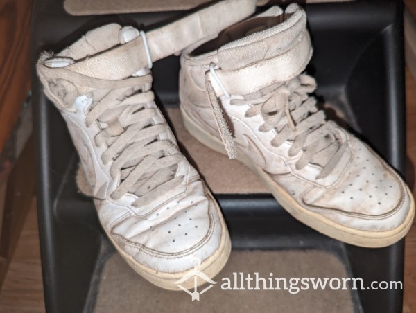 Smelly Nike Air Force 1s High Tops Well Worn
