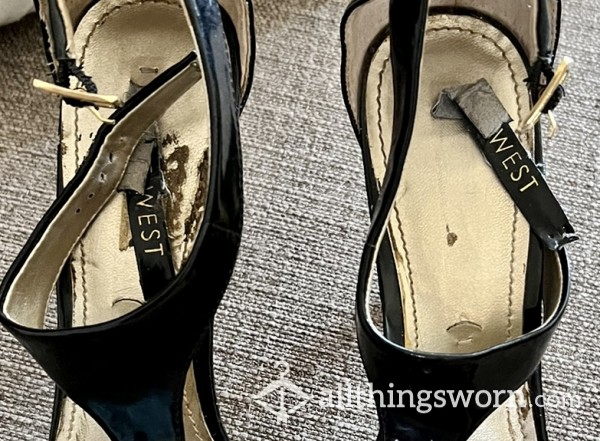 Very Well Worn Black Heels