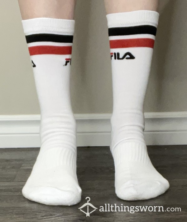 Womens Worn Crew Tube Socks