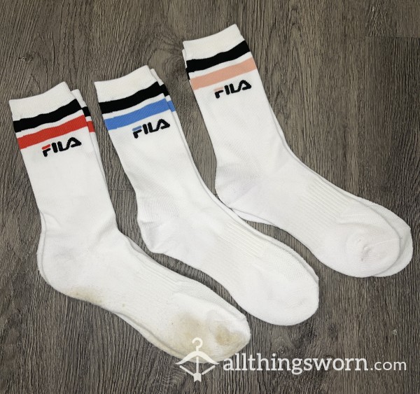 Womens Worn Crew Tube Socks