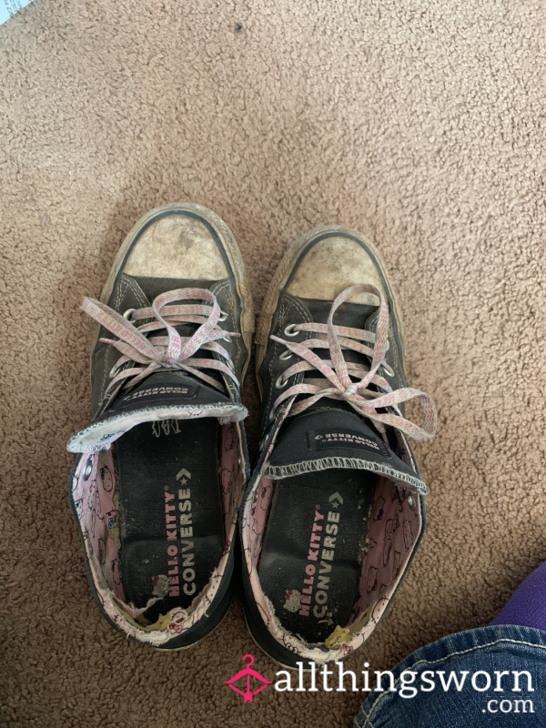 Worn Converse Sneakers